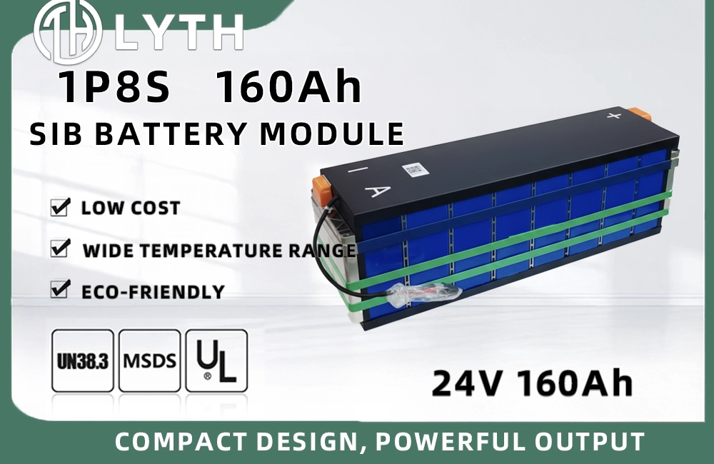 1P8S 160Ah Sodium-Ion Battery Module for Commercial Energy Storage and ...